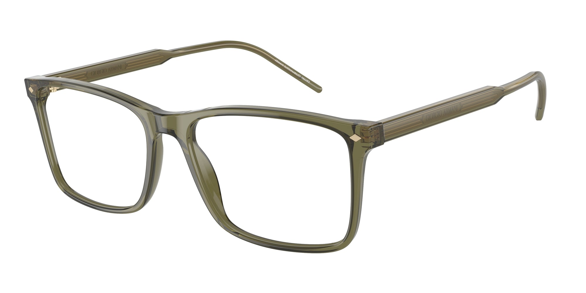 Vista frames Giorgio Armani AR7258 6074 8056262038567 green frame color ...