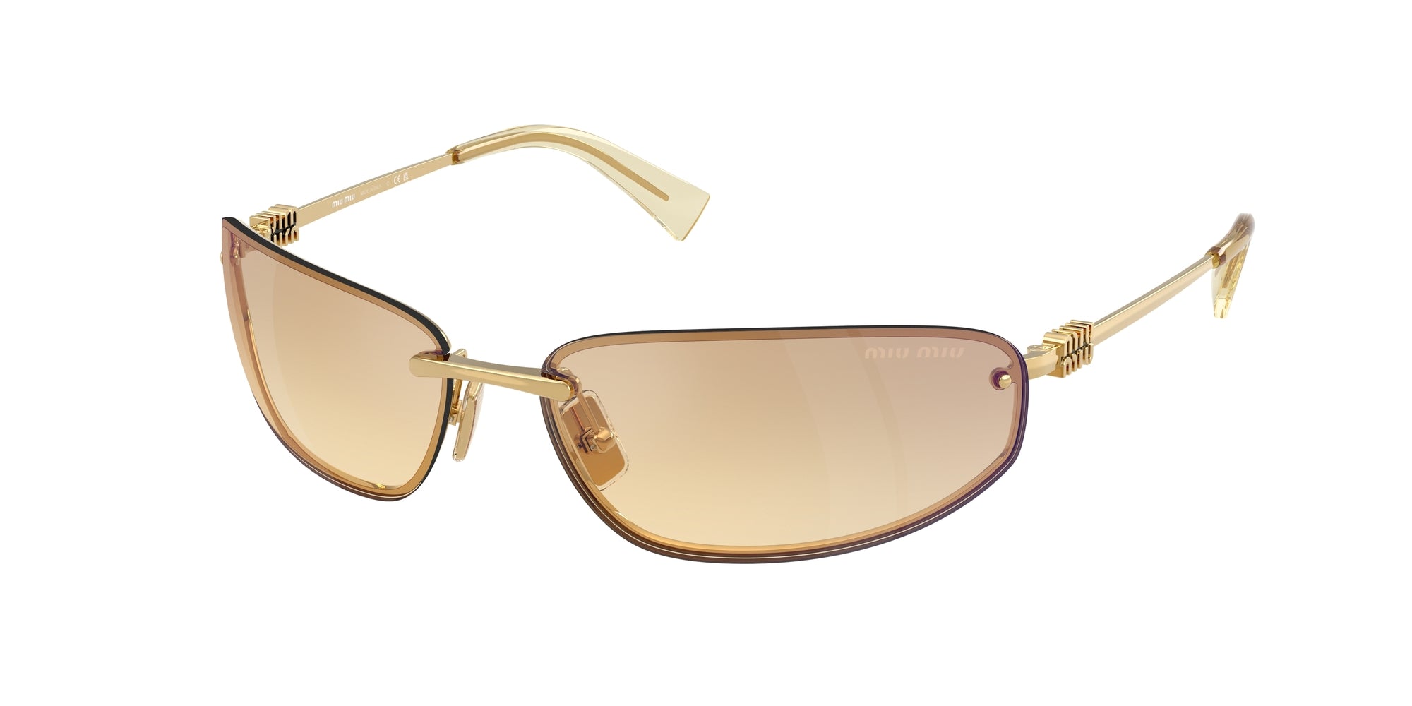 Sunglasses Miu Miu MU A50S 5AK7R1 8056262316894 Speaking color Gold ...