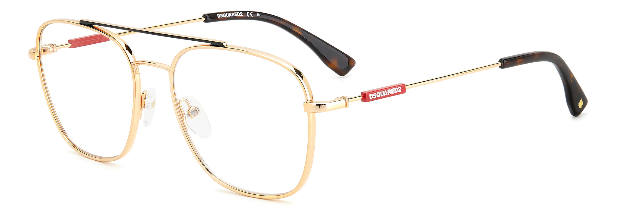 Vista frames Dsquared2 D2 0047 RHL 716736749396 Gold / black frame ...